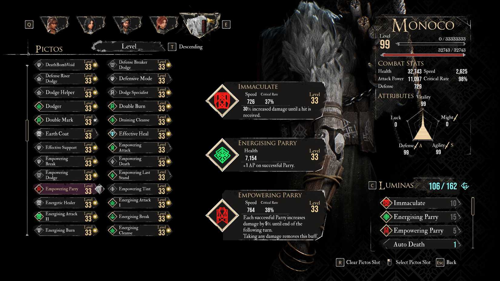 Best Monoco build in Clair Obscur Expedition 33