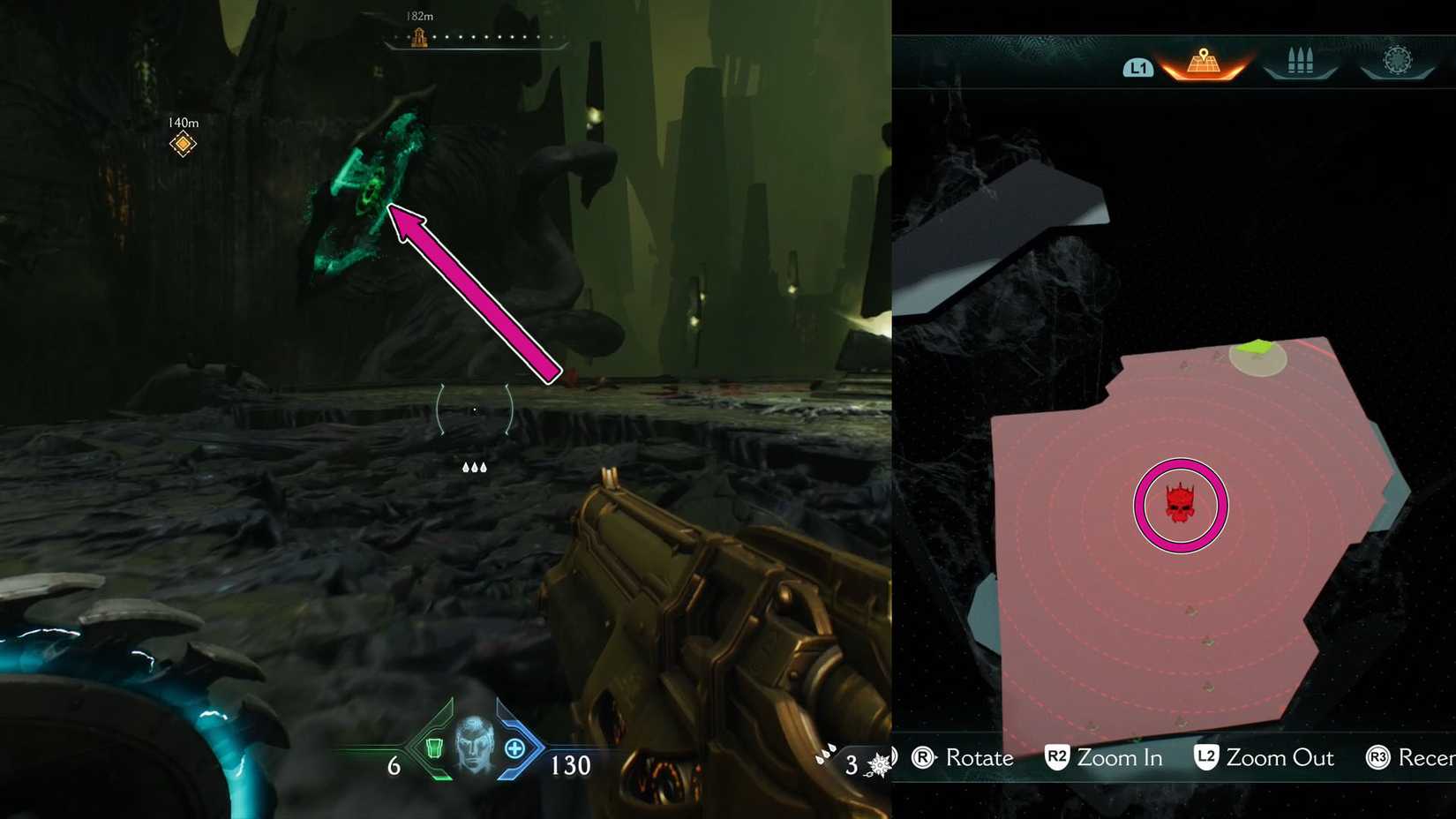 All armor upgrade leaders locations in Doom The Dark Ages
