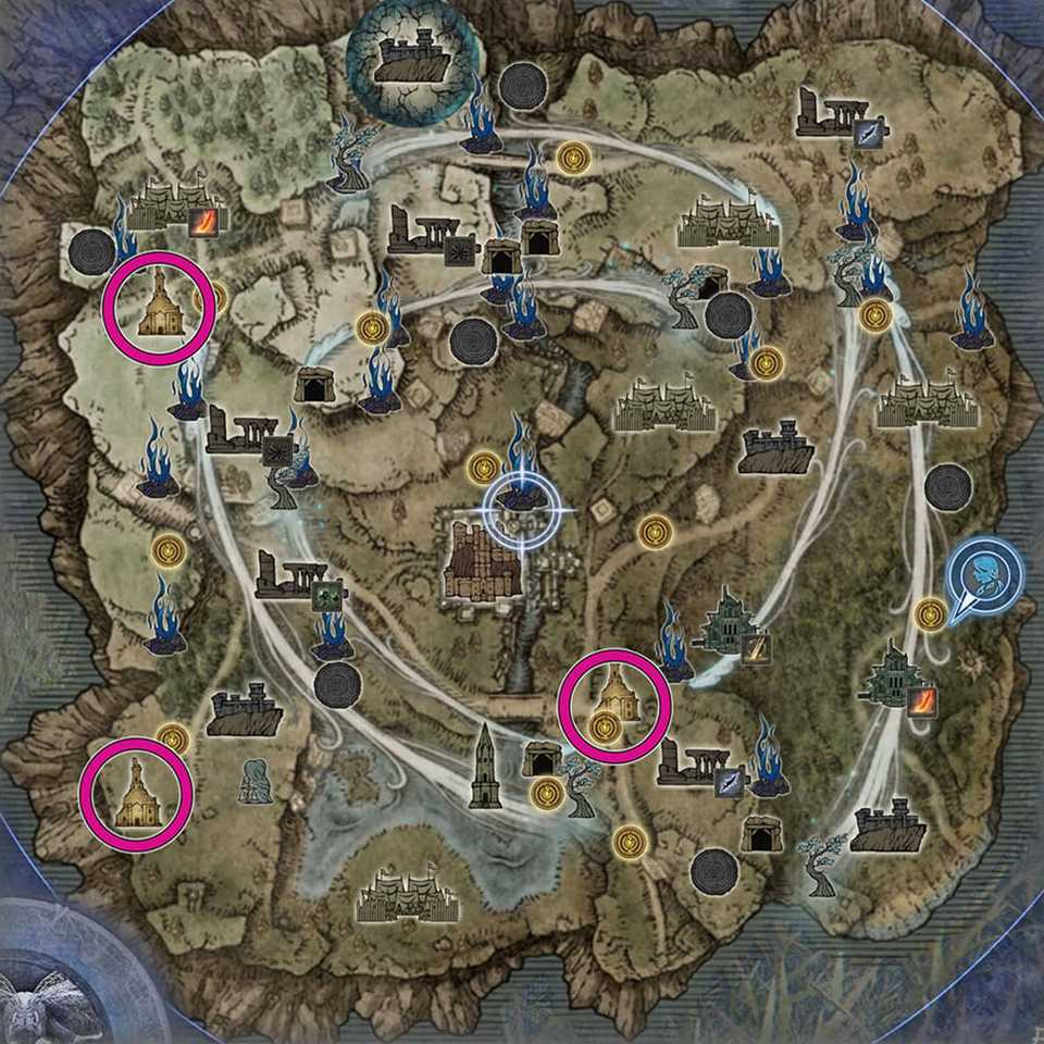 All church locations in Elden Ring Nightreign