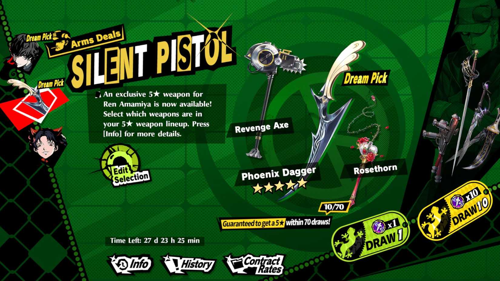 Persona 5 The Phantom X contract gacha banners, explained