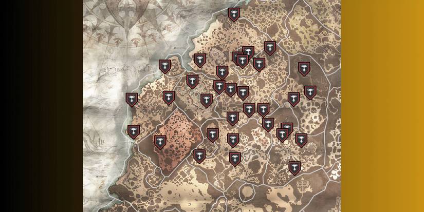 All Dry Steppes Altar of Lilith locations and map in Diablo 4