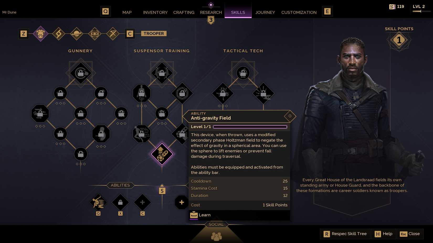 All skill trainer locations in Dune Awakening, basic and advanced