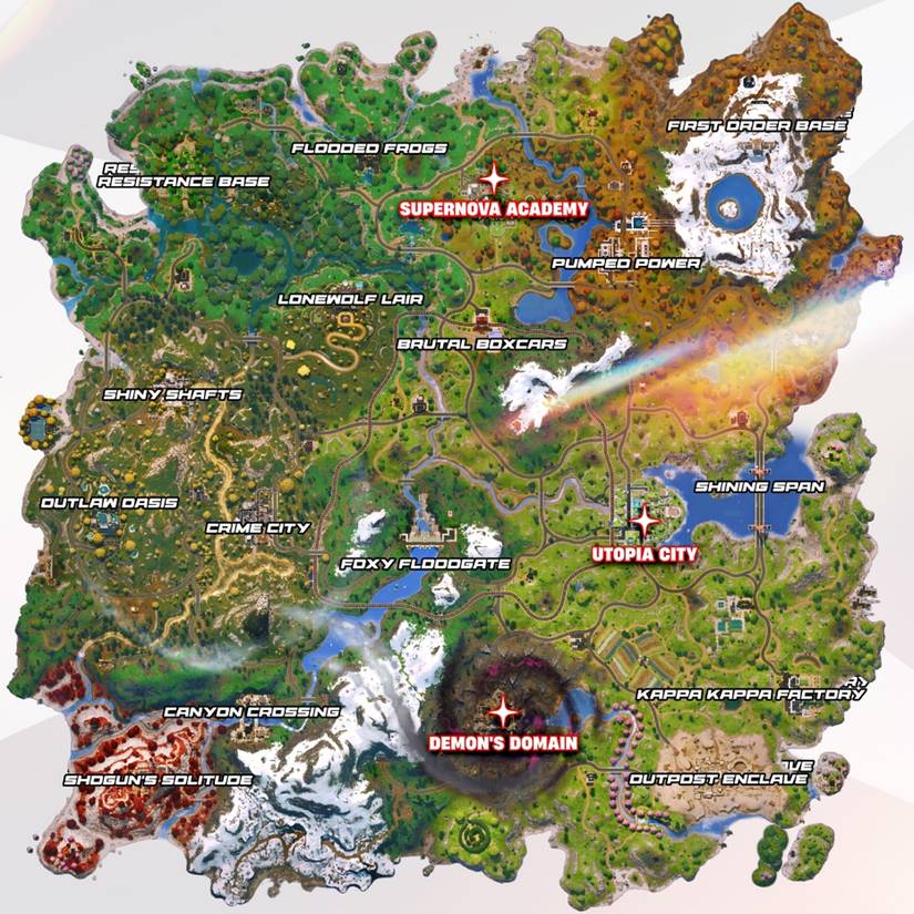 Fortnite Chapter 6 Season 3 new map and weapon loot pool changes