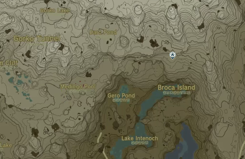 Moshapin Shrine location, Lake Intenoch Cave walkthrough in Zelda: TOTK
