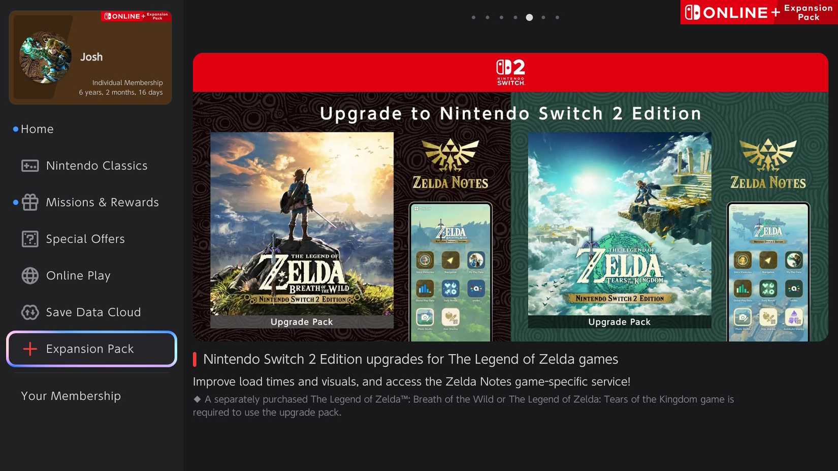 How to get Breath of the Wild and Tears of the Kingdom’s Switch 2 upgrades