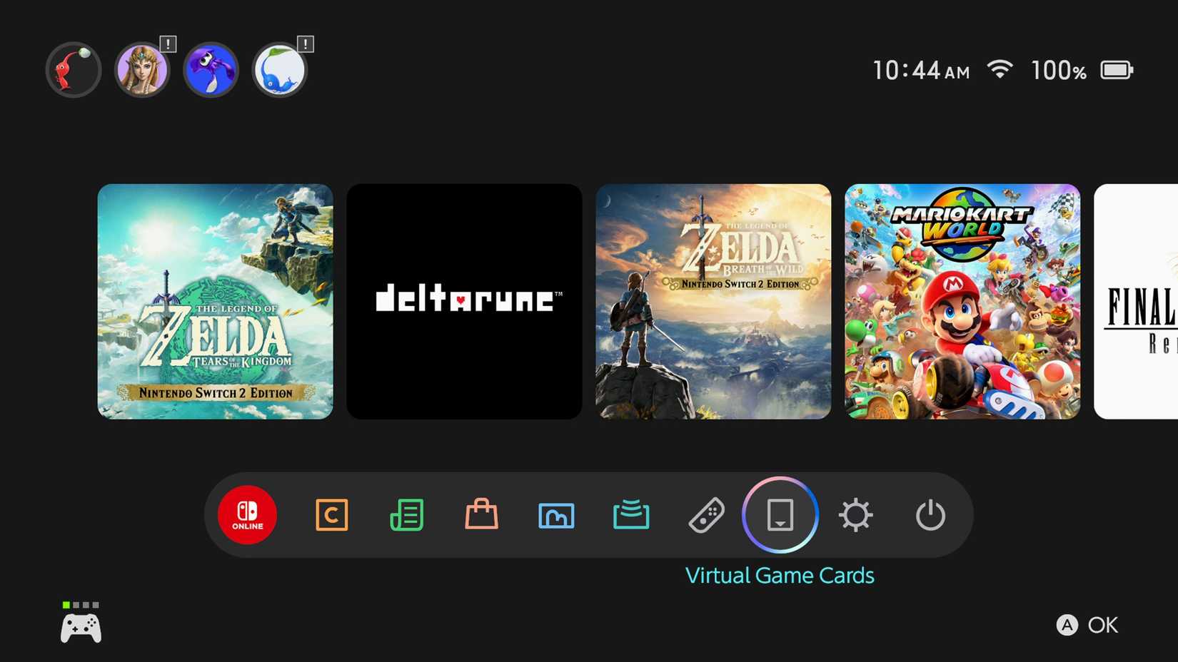 How to use Virtual Game Cards on the Nintendo Switch 2 and 1