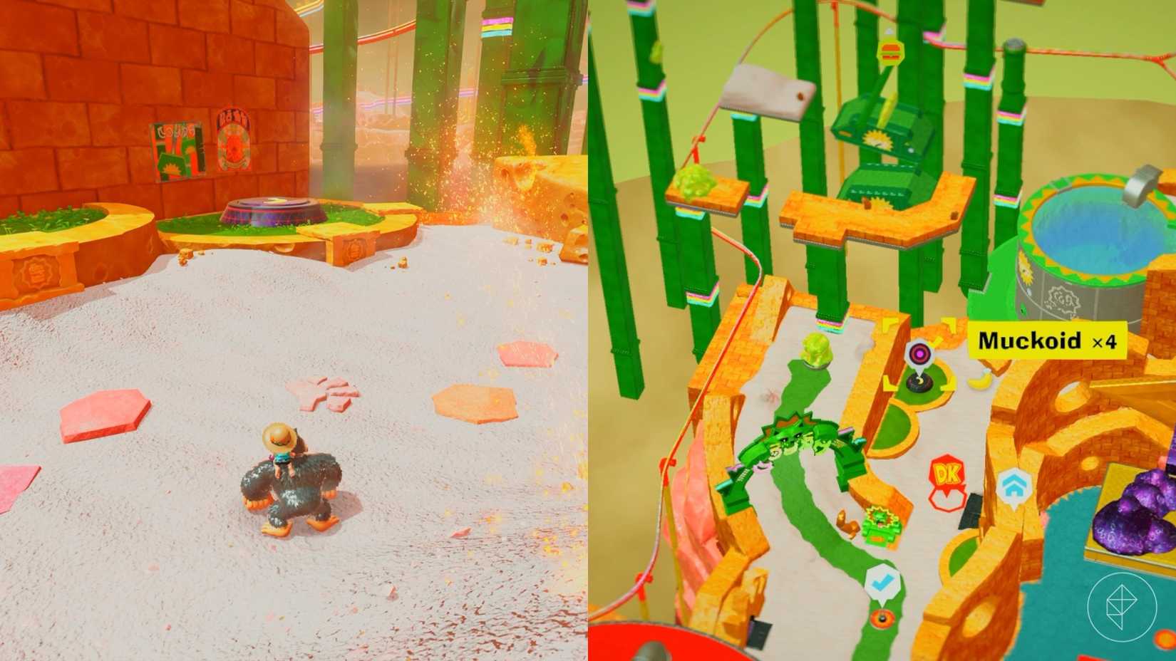 Feast Layer Banandium Gem (bananas) locations in Donkey Kong Bananza