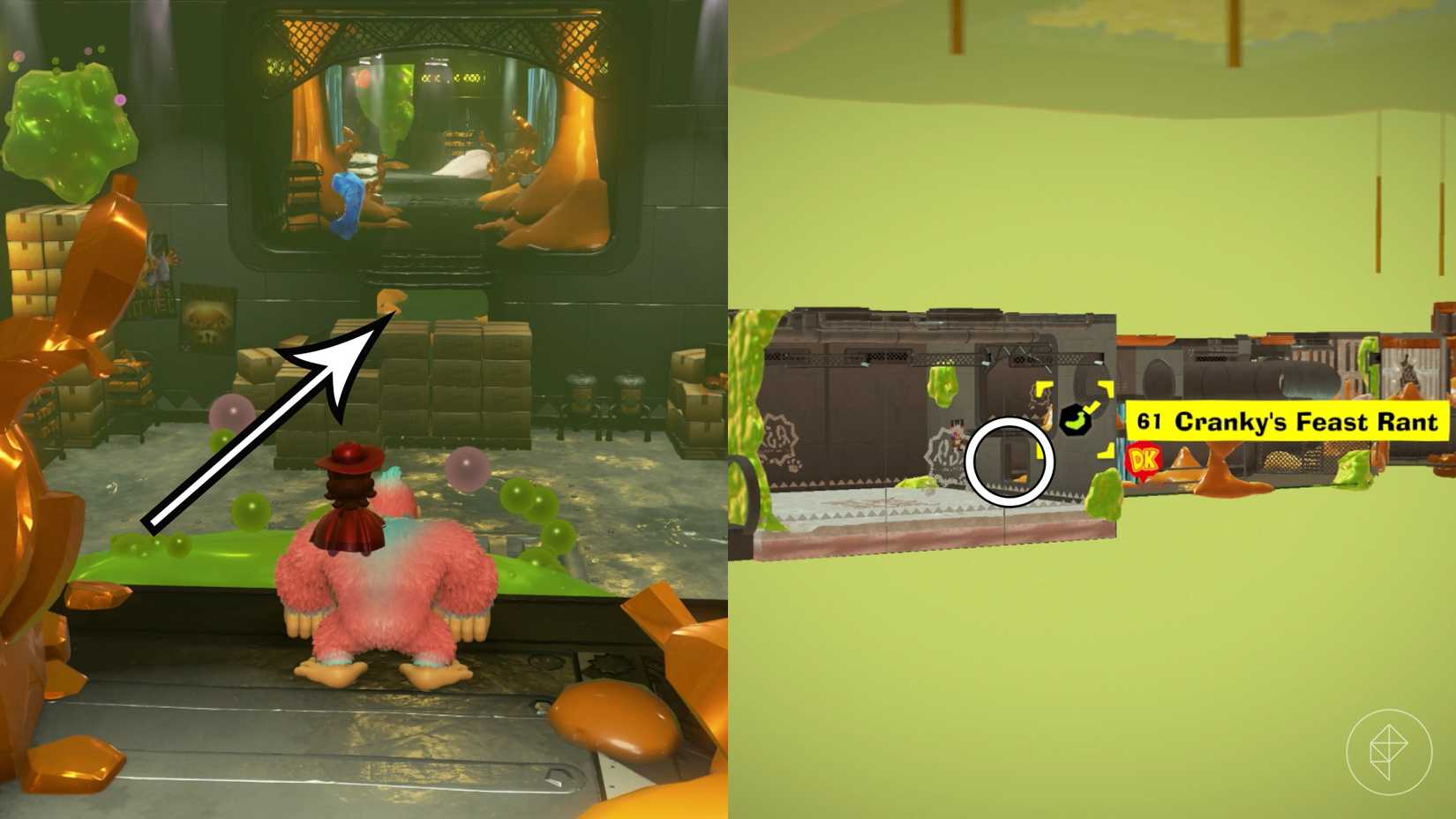 Feast Layer Banandium Gem (bananas) locations in Donkey Kong Bananza