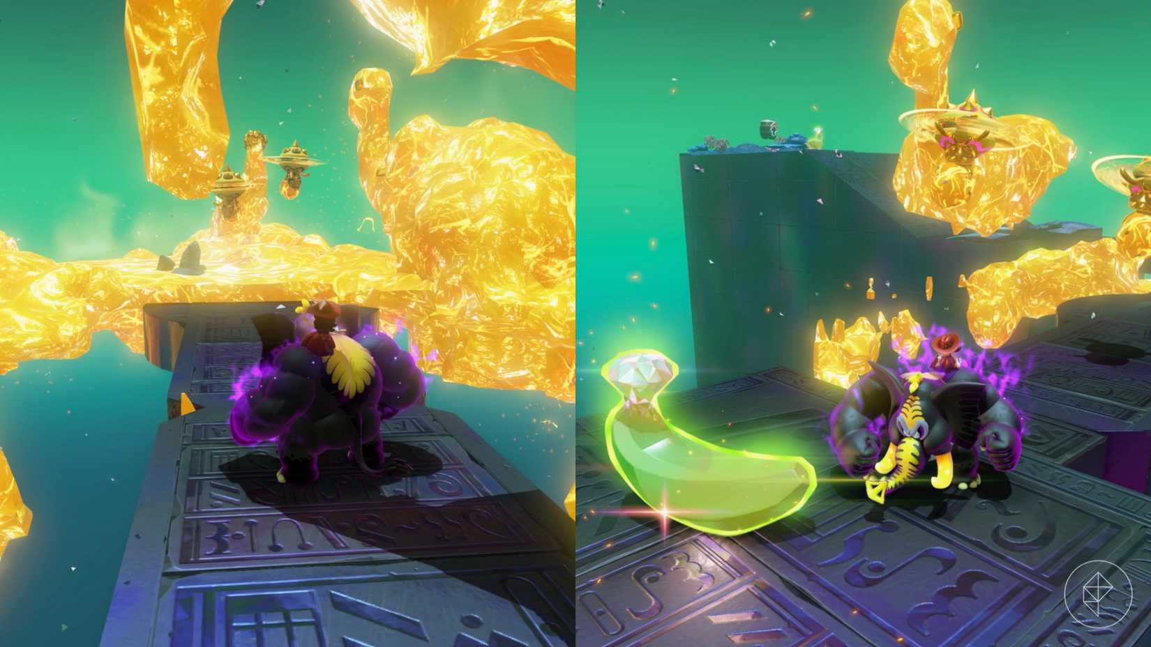 Tempest Layer Banandium Gem (banana) locations in Donkey Kong Bananza