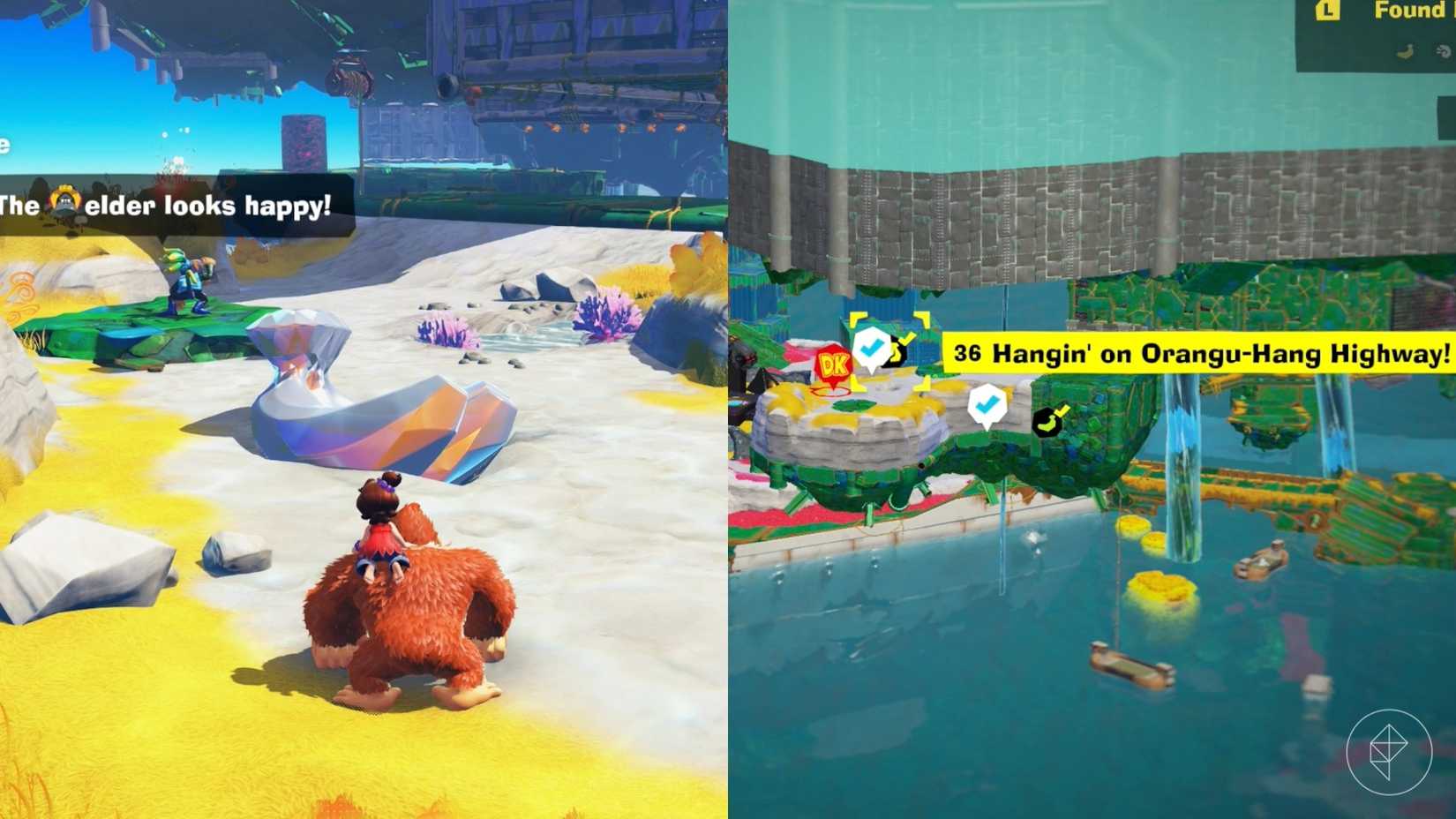 Lagoon Layer Banandium Gem locations in Donkey Kong Bananza