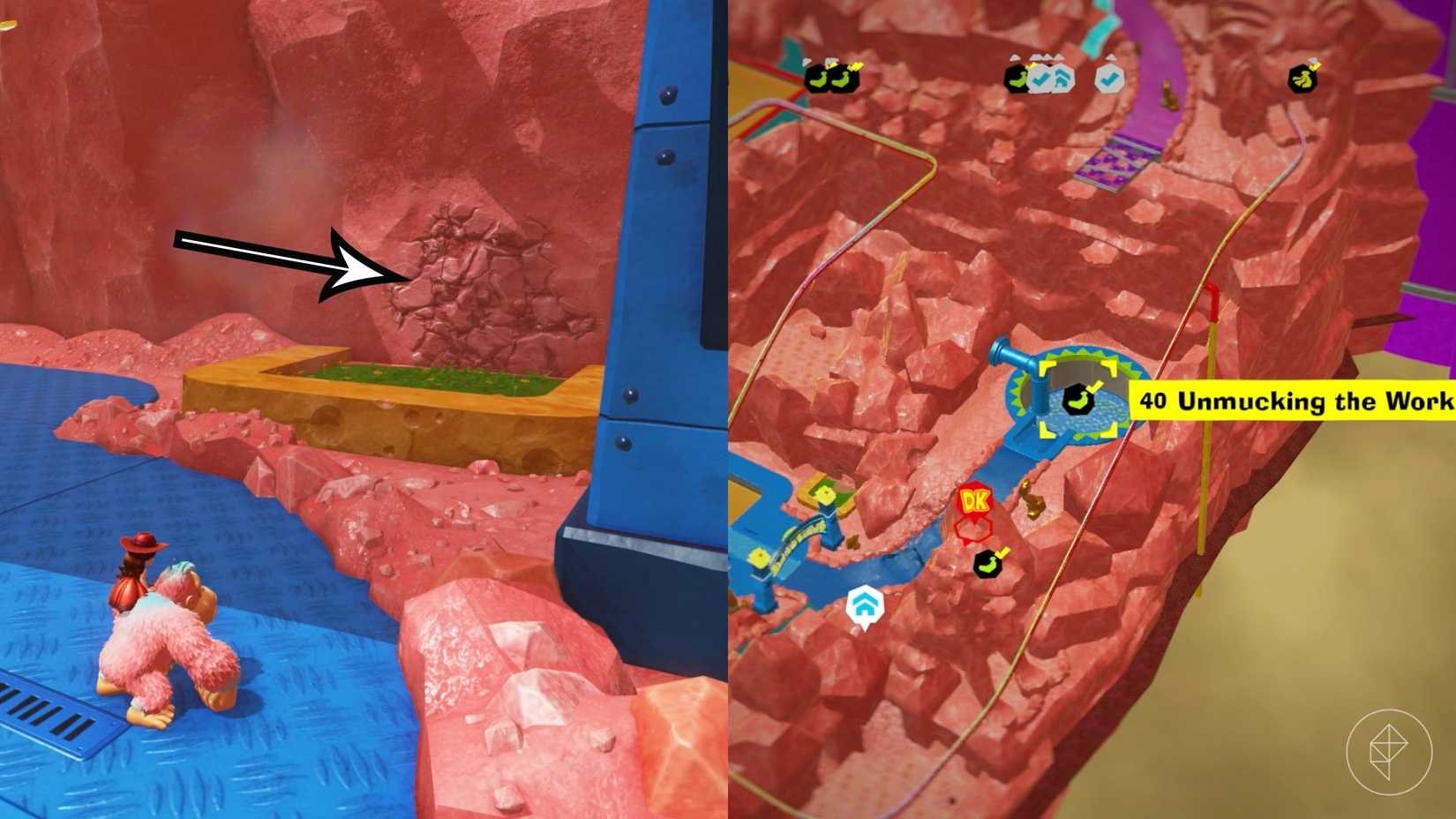 Feast Layer Banandium Gem (bananas) locations in Donkey Kong Bananza