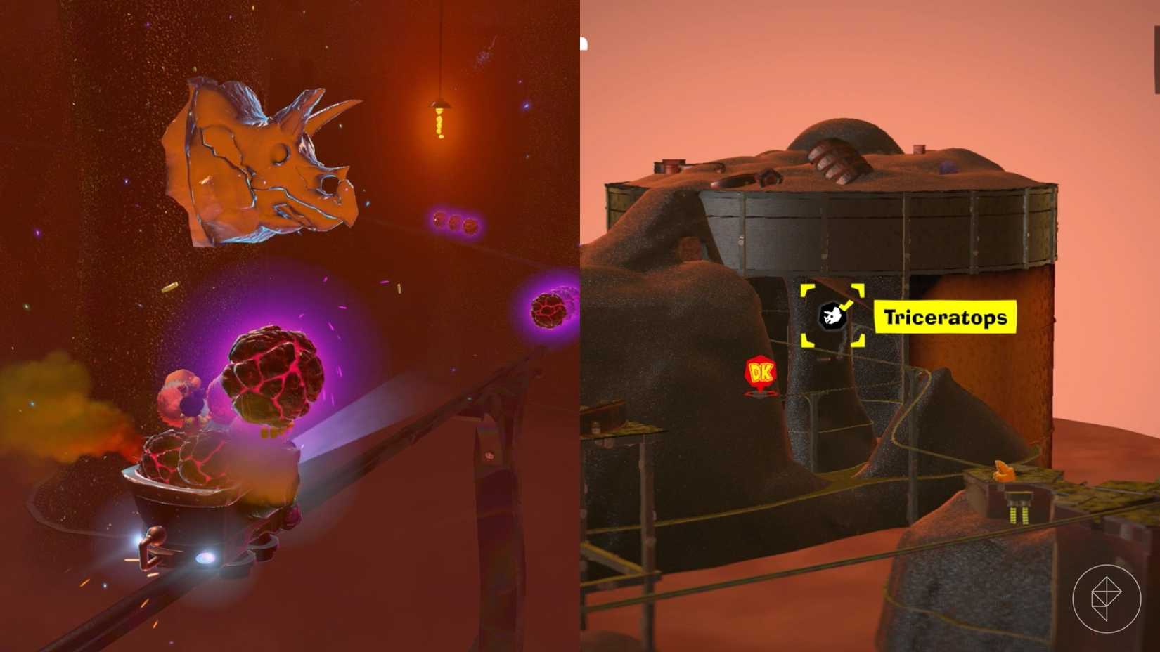 Canyon Layer fossil locations in Donkey Kong Bananza