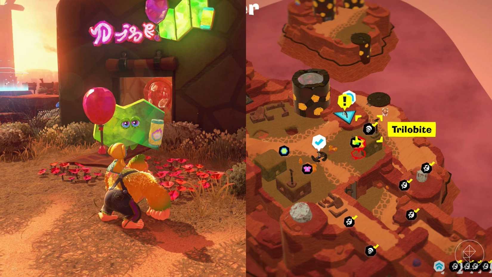 Canyon Layer fossil locations in Donkey Kong Bananza