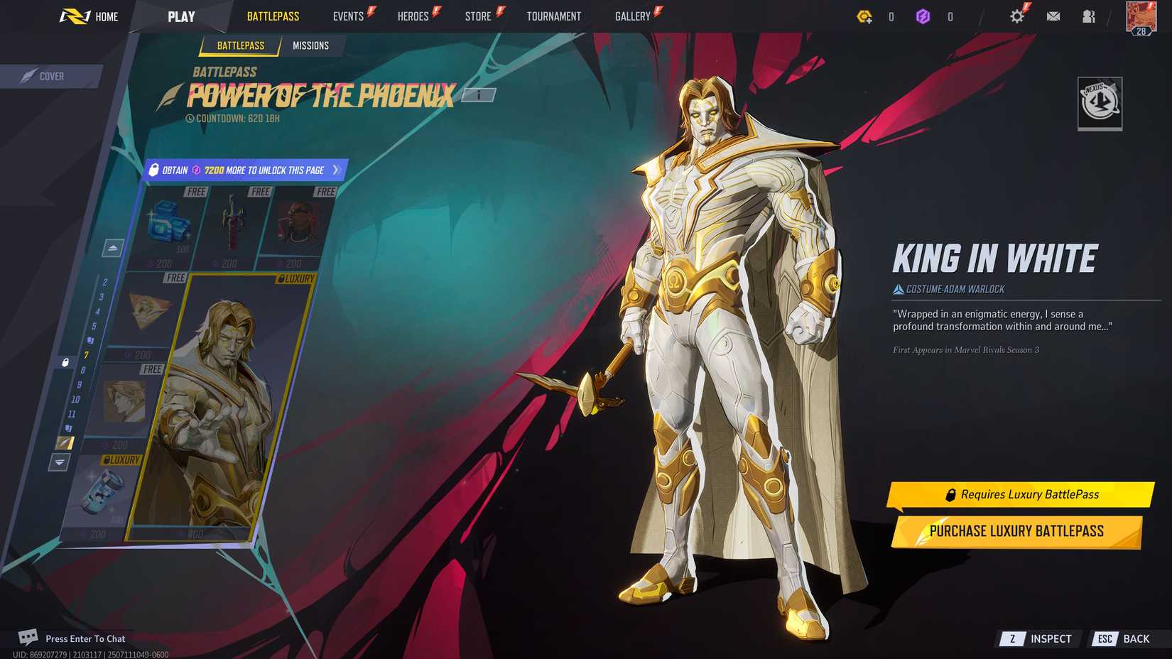 All Marvel Rivals season 3 battle pass skins and rewards