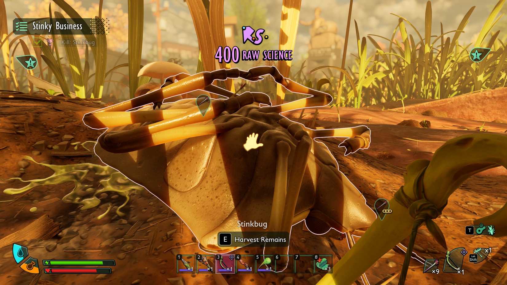 Where to find stinkbugs for stinkbug parts in Grounded 2