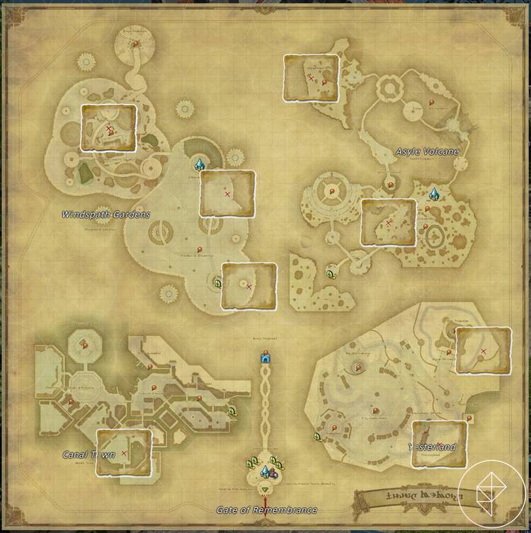 Gargantuaskin treasure locations in FFXIV: Dawntrail