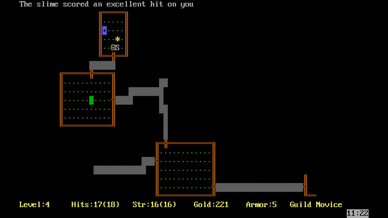 I've never played a roguelike, so I started with the original Rogue (1980)