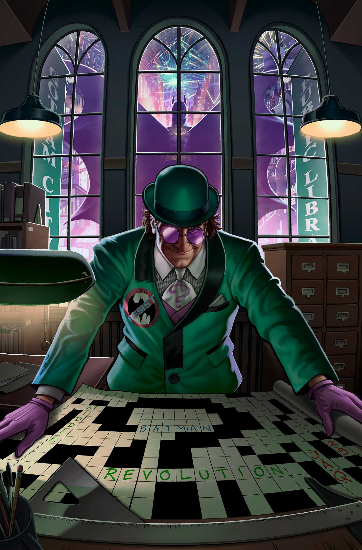Batman's new Riddler revealed in Batman: Revolution poster