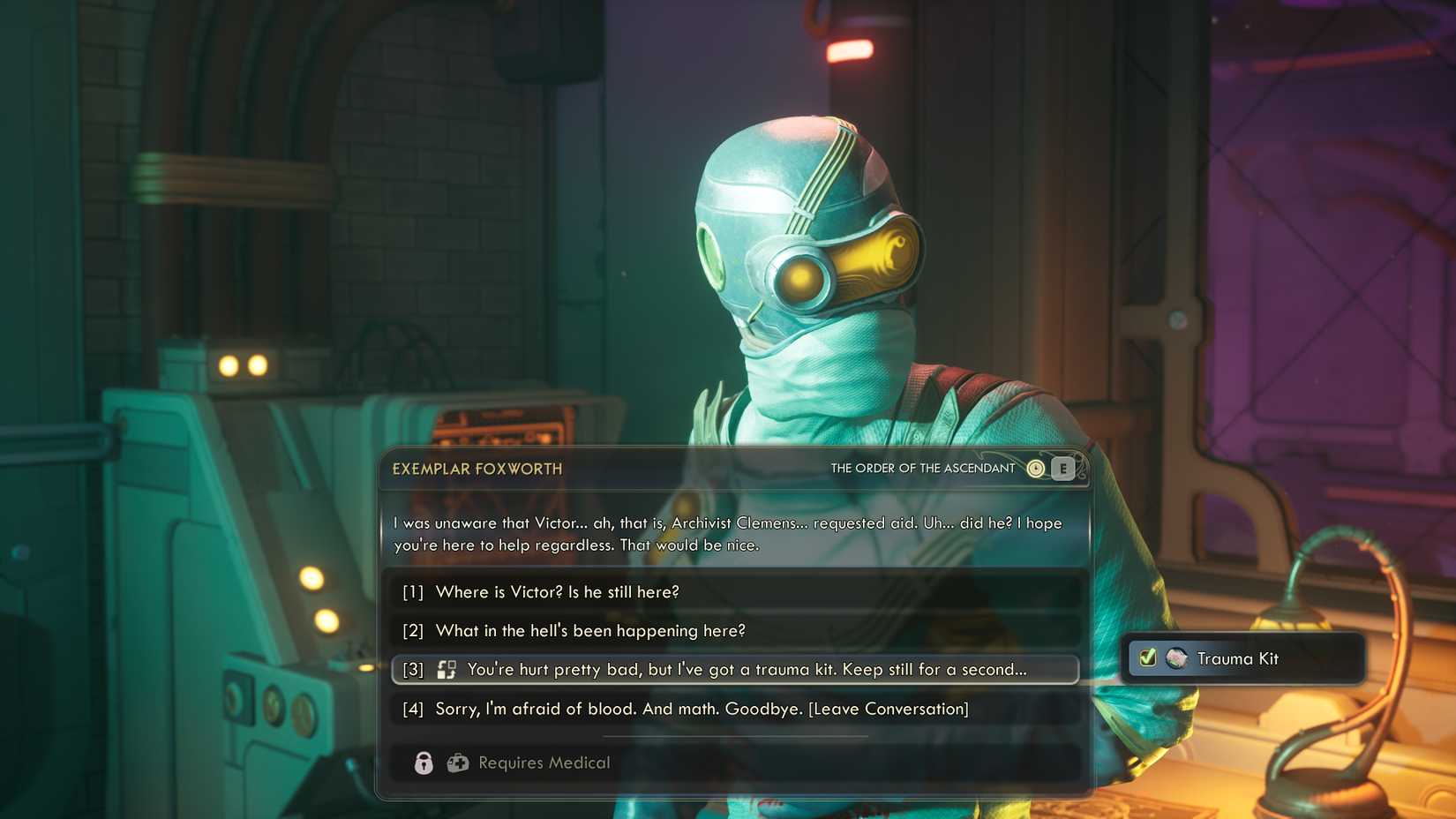 'Discrete Mathematics' quest walkthrough in The Outer Worlds 2