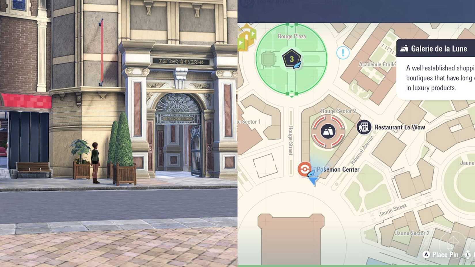 All clothing store locations in Pokémon Legends: Z-A