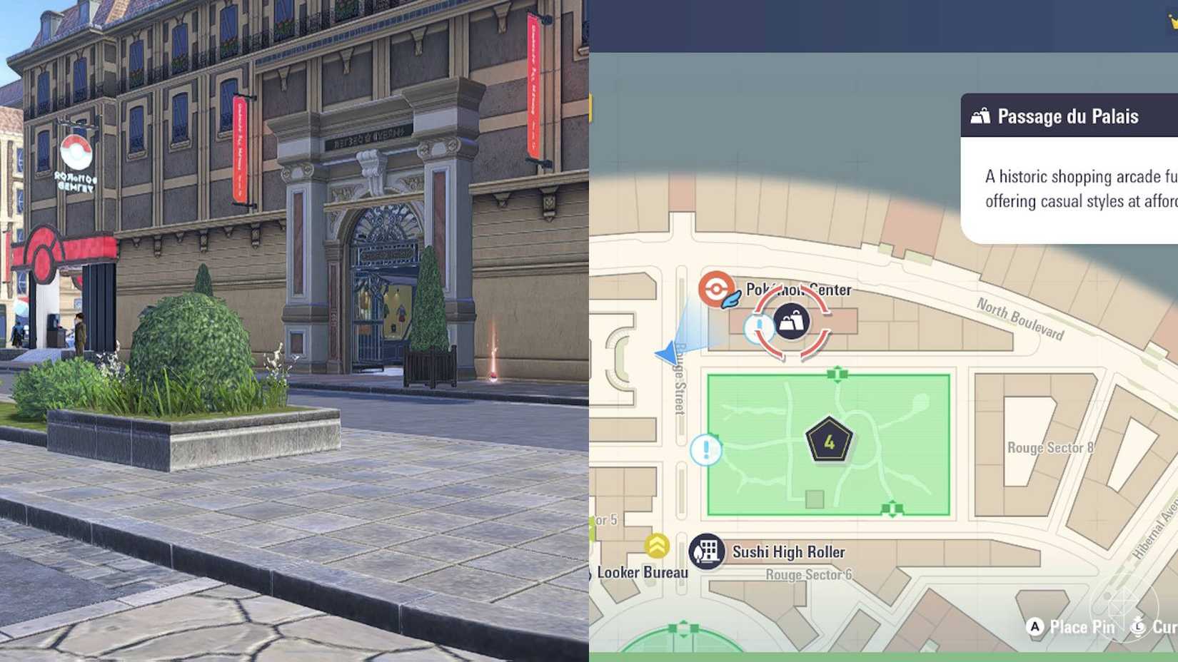 All clothing store locations in Pokémon Legends: Z-A