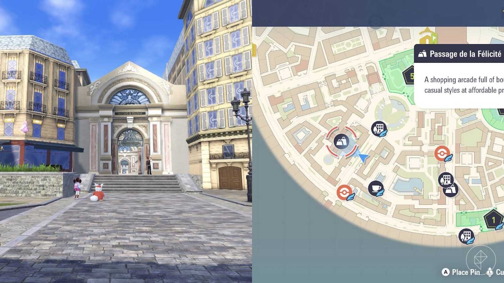 All clothing store locations in Pokémon Legends: Z-A