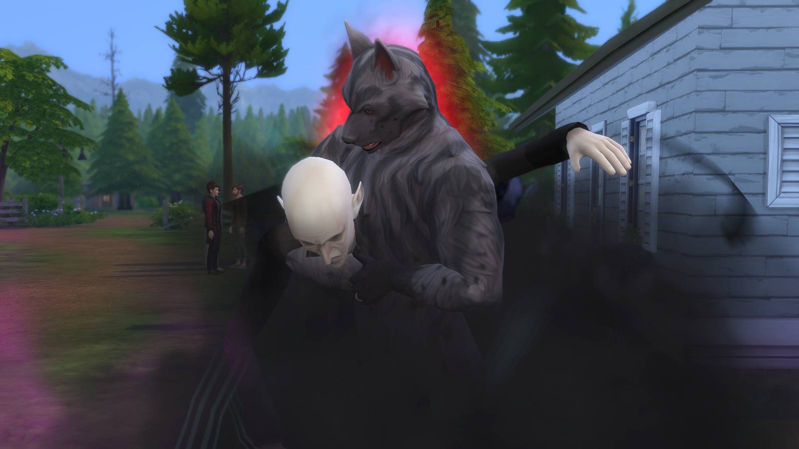 The Sims 4's vampires and werewolves duke it out in a supernatural showdown