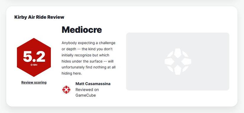 The world wasn't ready for Kirby Air Ride in 2003