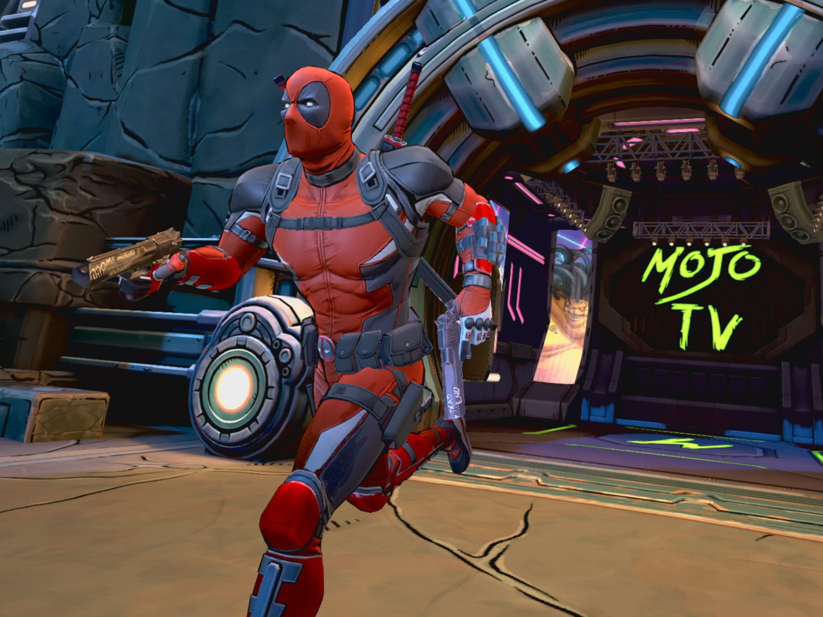 Deadpool White Purple Orange
