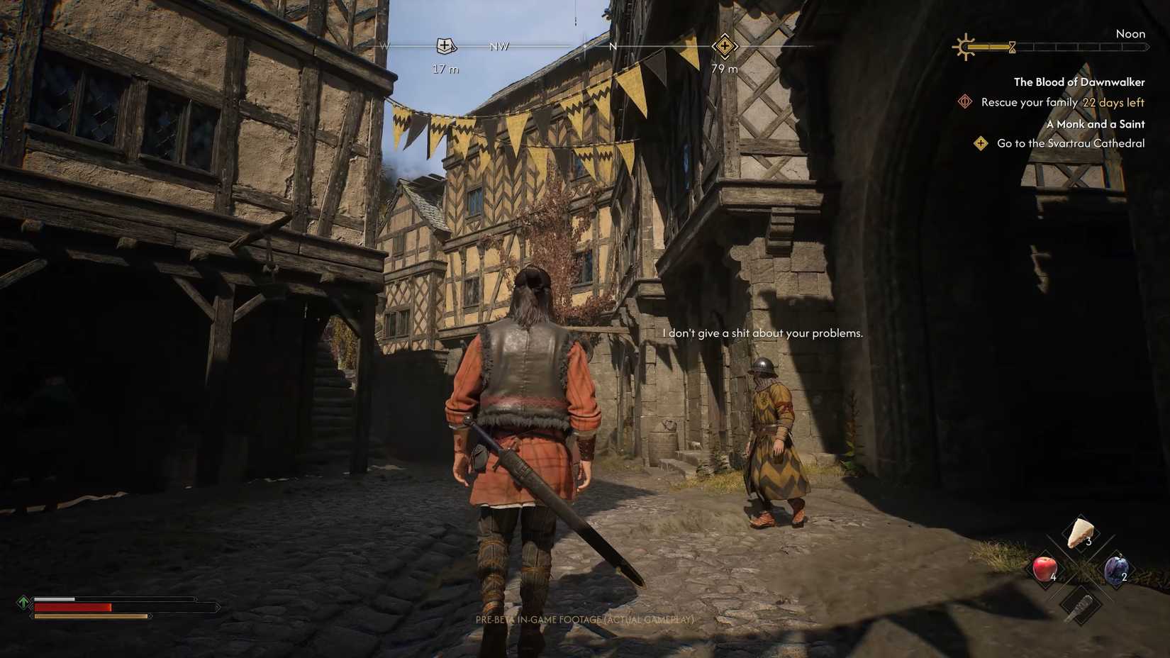 The Blood of Dawnwalker's protagonist is giving me Witcher déjà vu