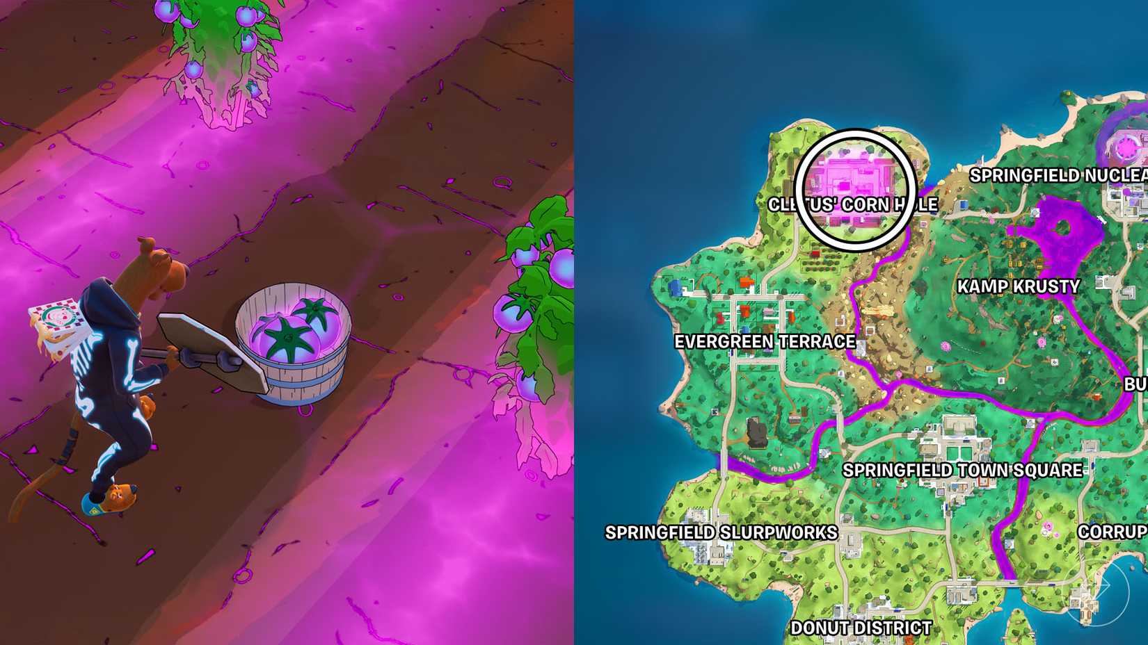 How to travel distance under the effect of tomatoes in Fortnite