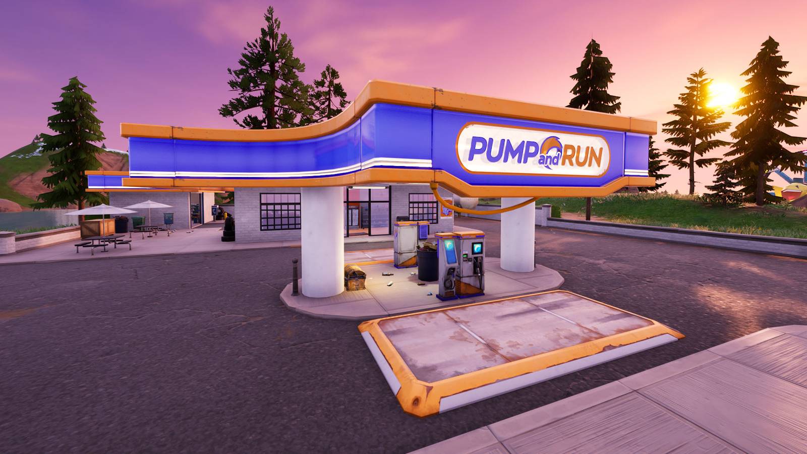 All Pump N' Run gas station locations in Fortnite Chapter 7 Season 1