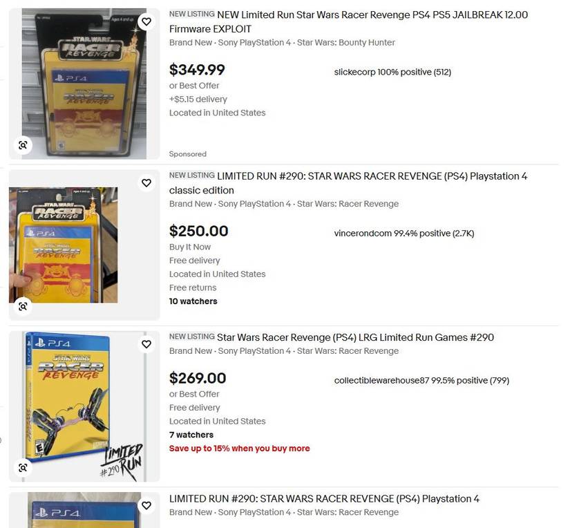 PS5 jailbreak rumor explodes the price of an old Star Wars game