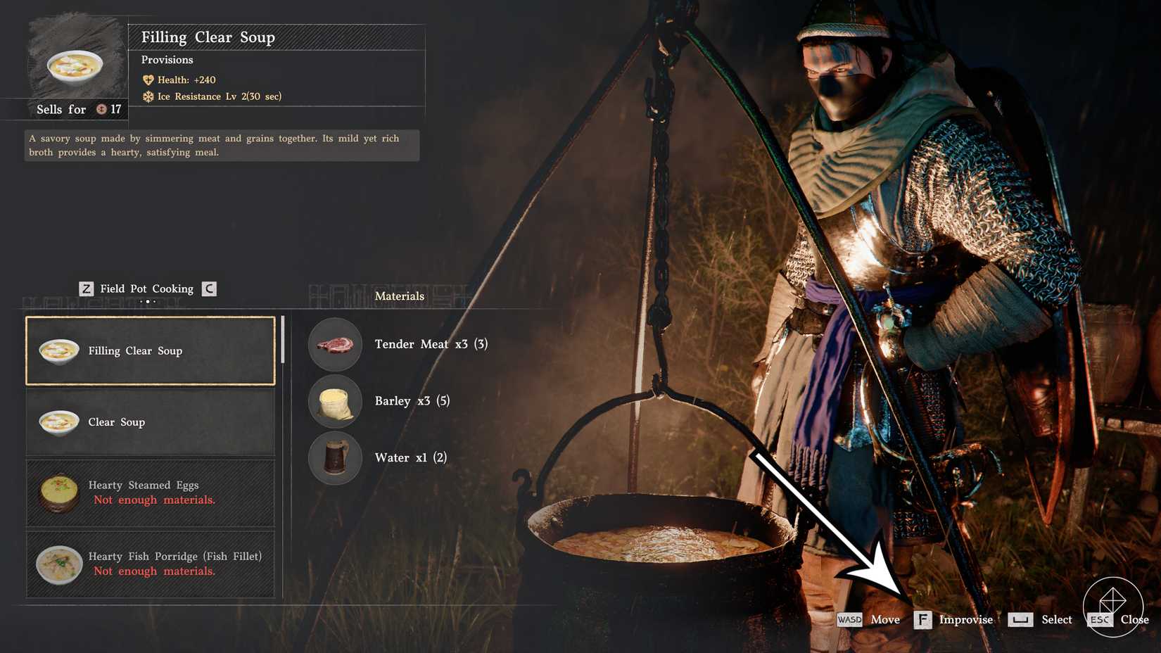 How to cook in Crimson Desert