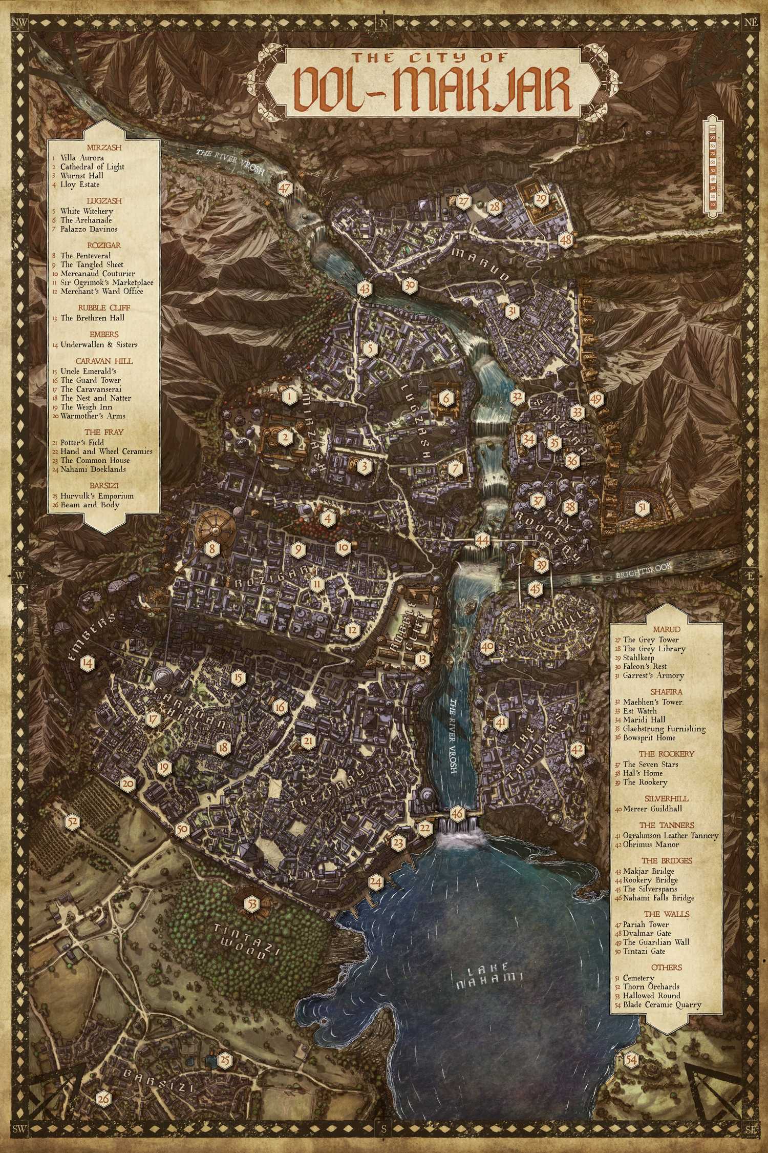 Critical Role Campaign 4 official Dol-Makjar city map revealed