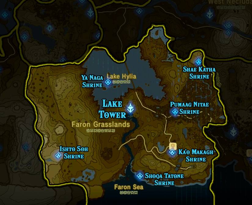 Zelda: Breath of the Wild shrine maps and locations