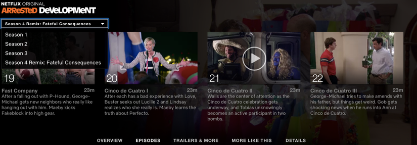 arrested development netflix uk