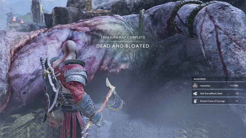 God of War guide: Dead and Bloated treasure map locations