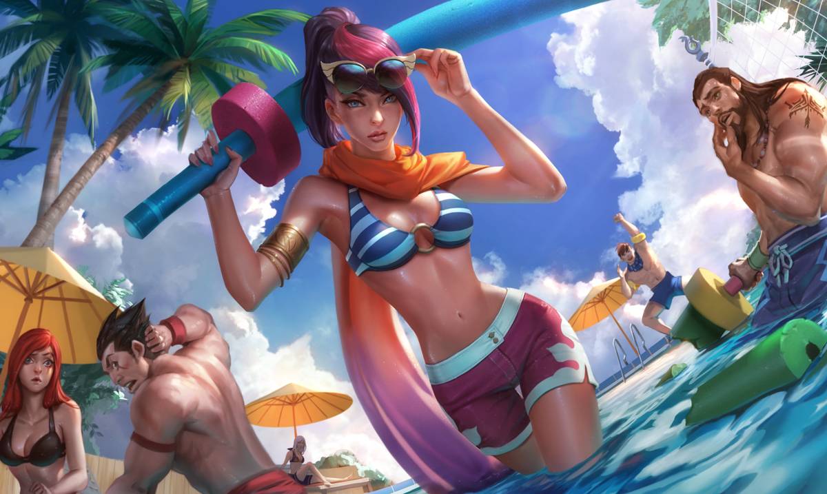 pool party akali