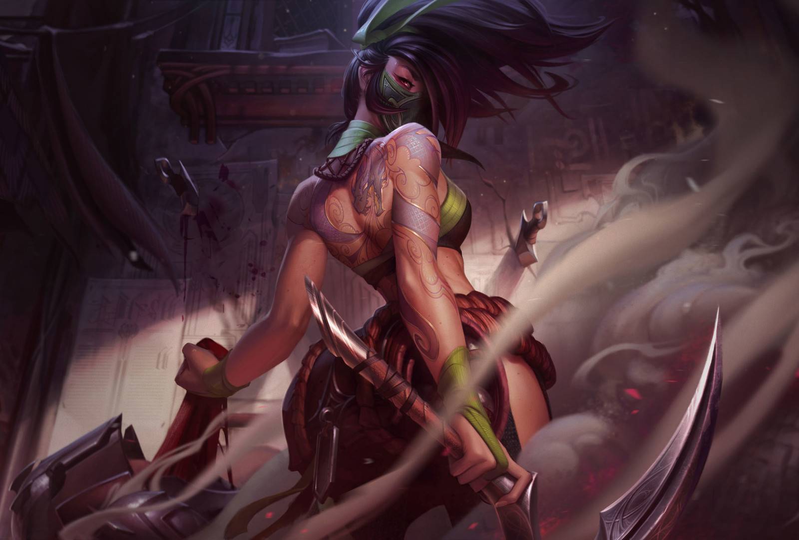 akali splash art process