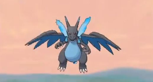 mega charizard x flying