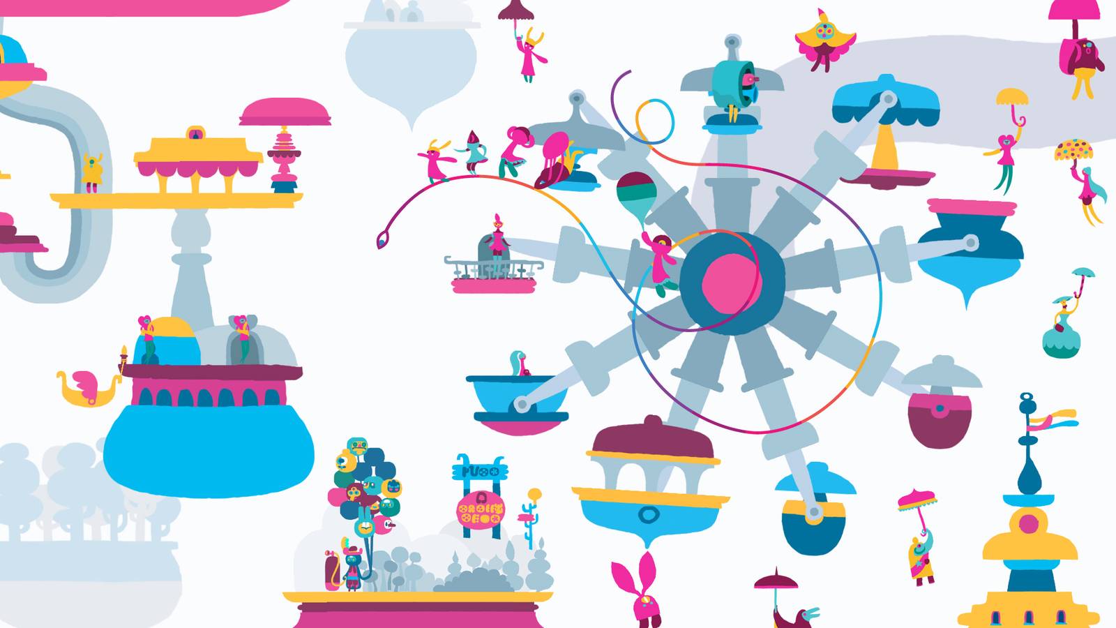 Rescuing an elephant egg-bird in a haunted water park in Hohokum