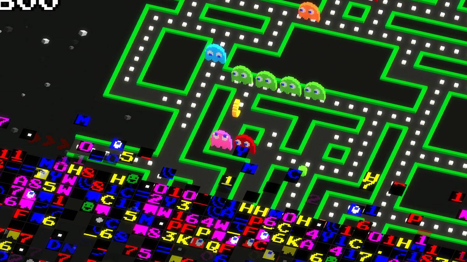 pacman 256 red ghosts