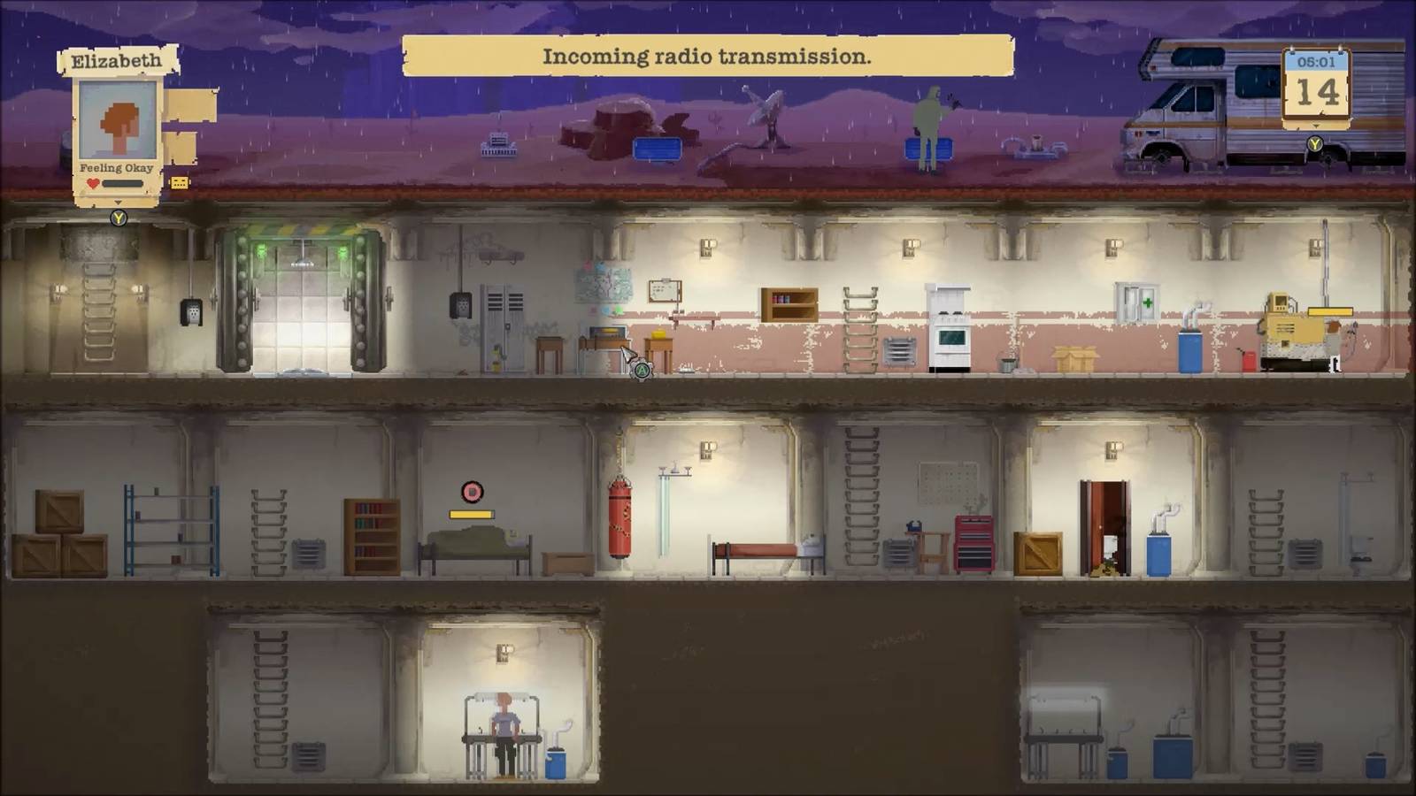 Sheltered is a bleak survival sim that lets you cook and eat your dad
