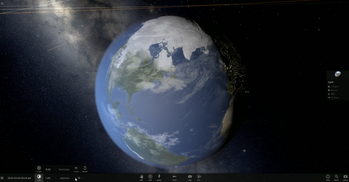 destroy earth simulator