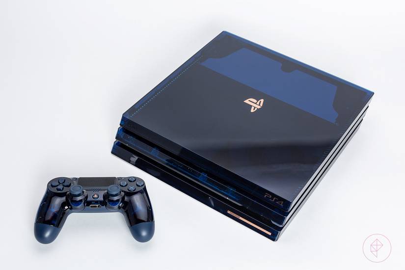blue ps4 console