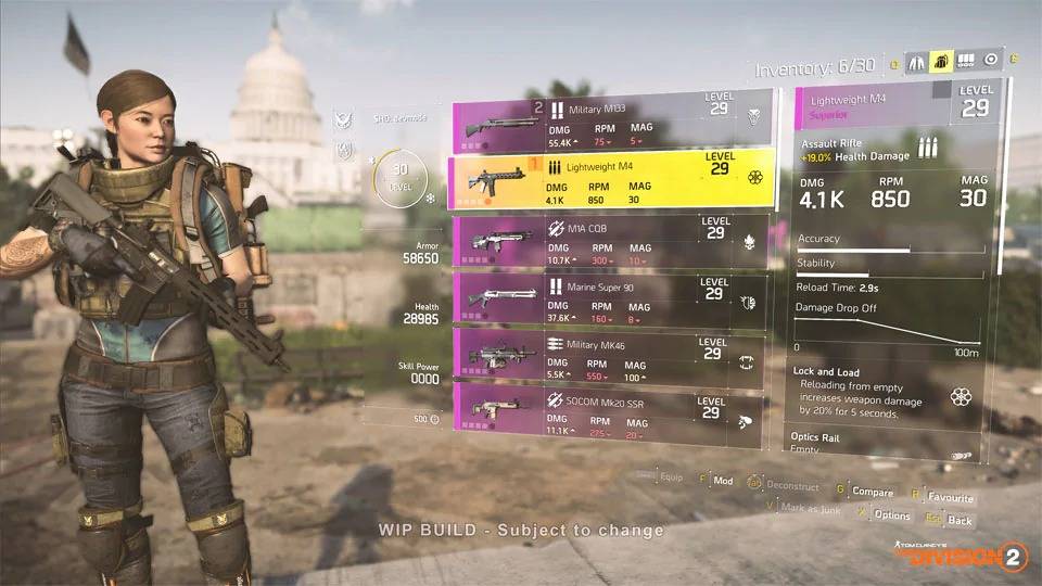 The Division 2 adds new weapon types, promises more interesting exotics