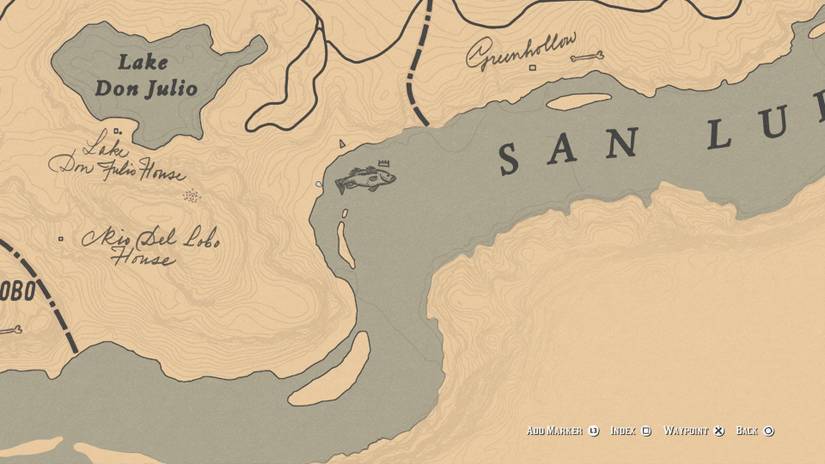 Find RDR2 Legendary Fish guide with maps