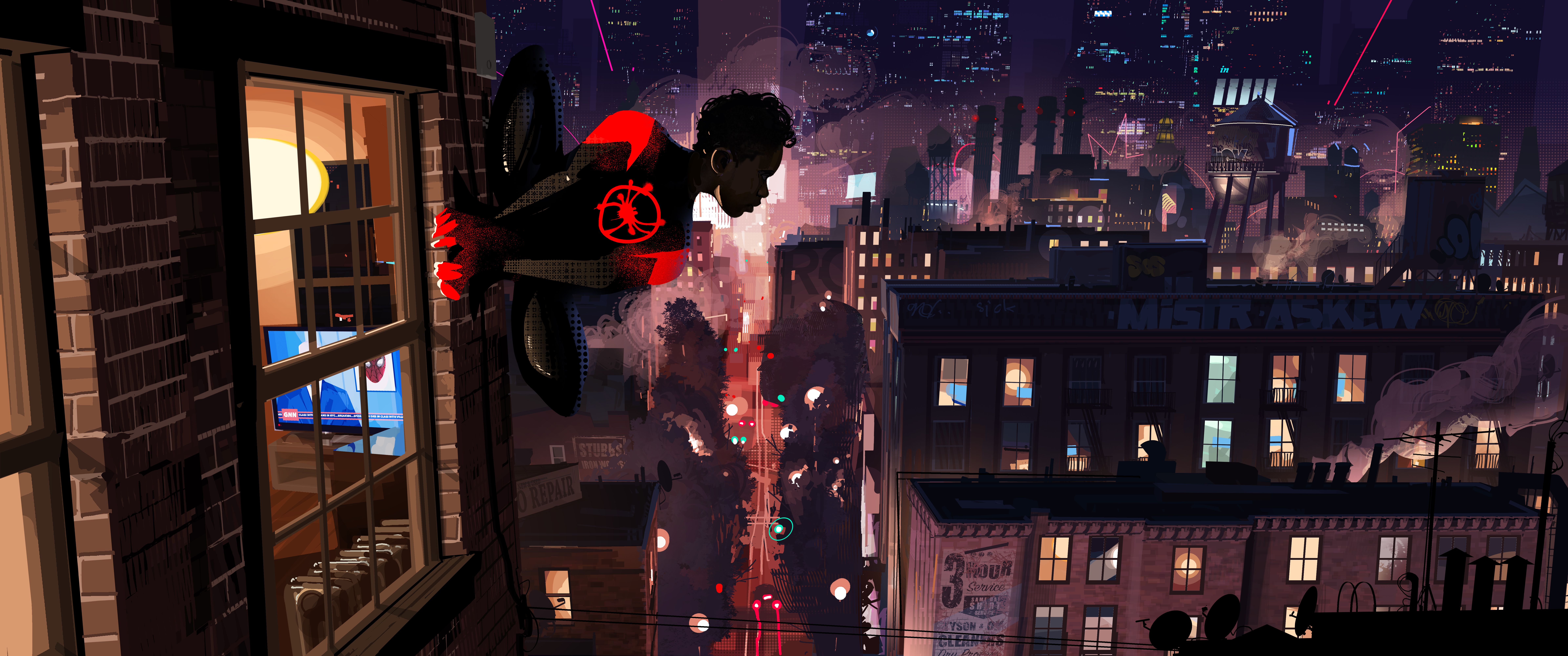 A Drawing Of Spider Man With His Eyes Open And Lightning Coming Out