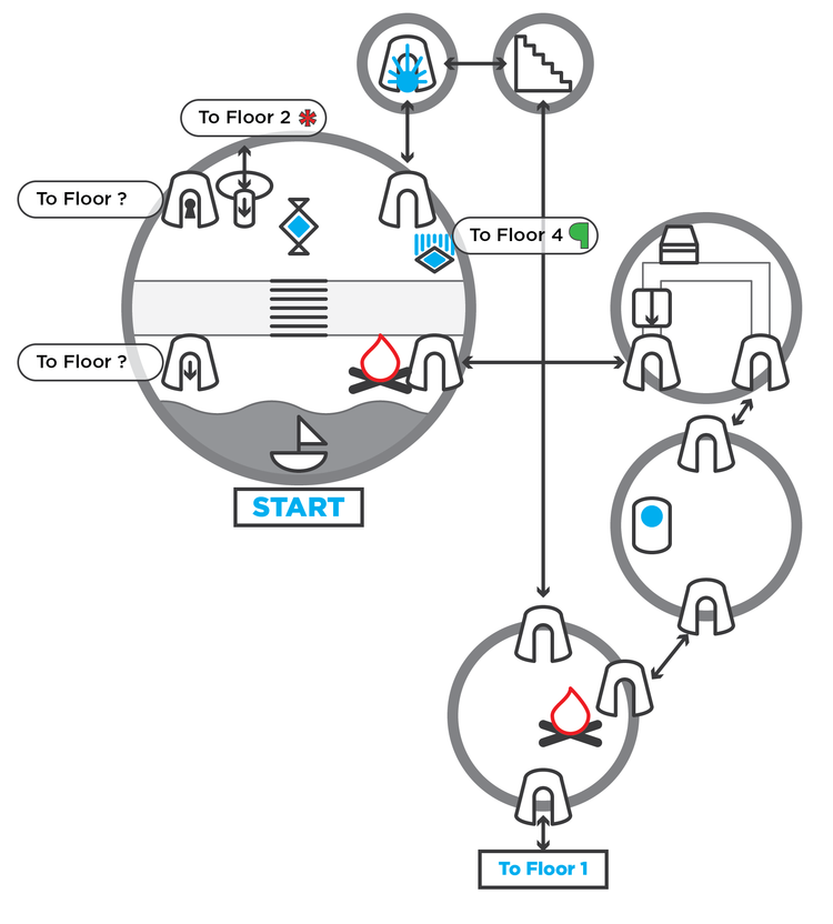 Below maps of the first four floors